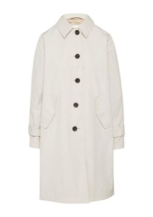 s.Oliver Trenchcoat Outdoor-Mantel Carcoat mit R&uuml;ckenschlitz und Riegeldetail am &Auml;rmel