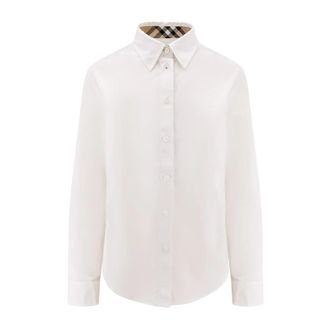 Burberry Wei&szlig;es Dreieck Shirt - - Blouses & Shirts - Damen - Wei&szlig; - XS