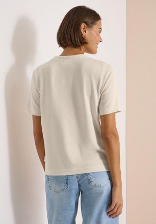 Cecil T-Shirt mit Materialmix