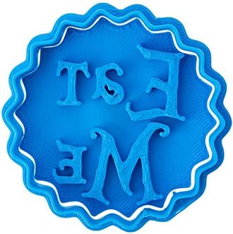 Cuticuter Eat Me Alicia En EL País De Las Maravillas Ausstechform, Kunststoff, blau, 8x7x1.5 cm