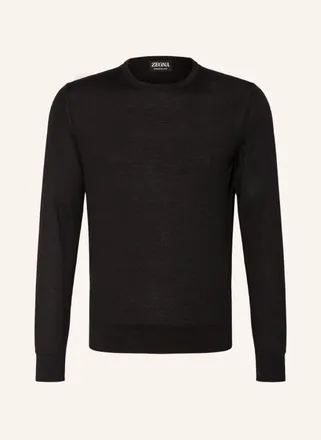 Ermenegildo Zegna Zegna Cashmere-Pullover Mit Seide schwarz