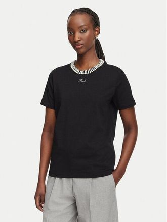Karl Lagerfeld T-Shirt B3W17057 Schwarz Regular Fit