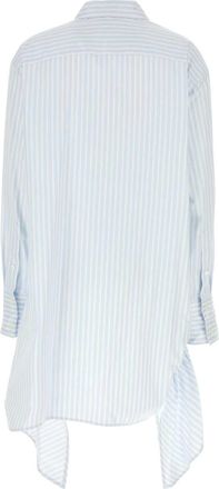 J.W.Anderson Striped Cotton Shirt Dress - White