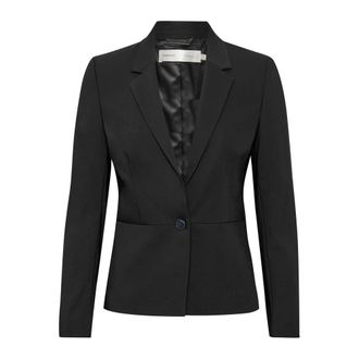 Inwear Schwarzer Blazer Zella - Kurzer Stil - - Jackets - Damen - Schwarzk - S