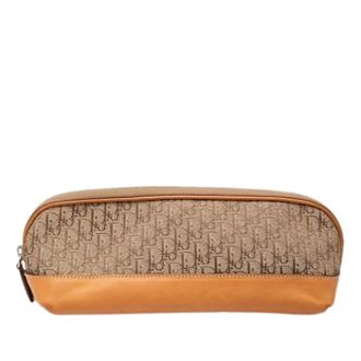 Dior Pre-owned Canvas Pouch - - Pre-owned - Damen - Braun - ONE SIZE