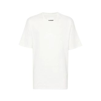 Jil Sander Femme, Tops, Blanc, Taille: 44 FR T-shirt col rond
