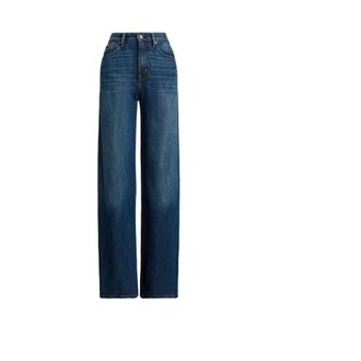 Ralph Lauren Femme, Jeans, Bleu, Taille: 38 FR Jean Large Taille Haute