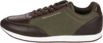 Tommy Hilfiger Herren Runner Sneaker Low Top, Braun (Cocoa), 40