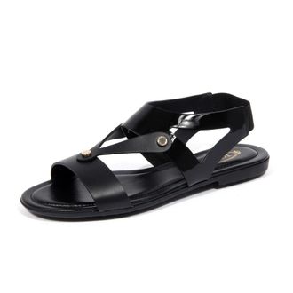 Tod's Leder Patent Schuh Sandale Modell - - Shoes - Damen - Schwarzk - 36 EU