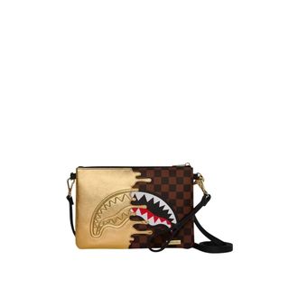 Sprayground Sharks in Paris Gold Drip Crossover Clutch - - Bags - unisex - Mehrfarbig - ONE SIZE