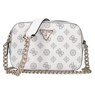 Guess Femme, Sacs, Blanc, Taille: ONE Size Noelle Faux Leather Bag