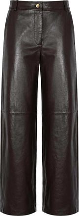 Max Mara Lederhose - Braun