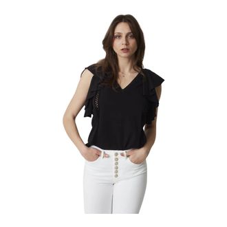 Dondup Stylischer TOP f&uuml;r deinen Kleiderschrank - - Blouses & Shirts - Damen - Schwarzk - M
