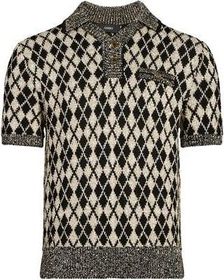 Amiri Polo manches courtes &agrave; sequins