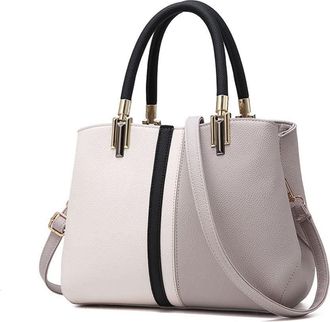 Nevenka Geldb&ouml;rsen und Handtaschen f&uuml;r Frauen Top Griff Taschen Leder Satchel Totes Umh&auml;ngetasche Von (lightgray)