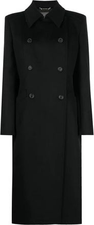 Alberta Ferretti Femme, Manteaux, Noir, Taille: 36 FR Double-Breasted Coat