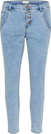 Cream Femme, Jeans, Bleu, Taille: W34 L28 Jean Slim-Fit avec Détails Intelligents