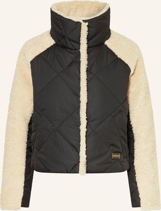 Barbour Steppjacke Mit Teddyfell schwarz