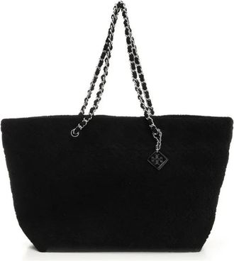 Tory Burch Tory Burch Shopper & Totes - Black Sponge Shopping Bag With Logo - Gr. unisize - in Schwarz - f&uuml;r Damen