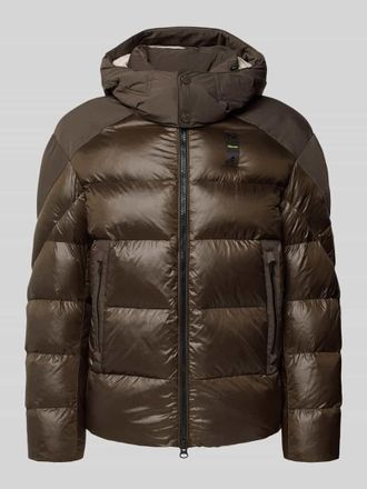 Blauer Steppjacke mit Zweiwege-Rei&szlig;verschluss Modell KIERNAN