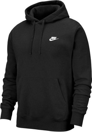 Nike Club Hoodie zum &Uuml;berziehen f&uuml;r Herren, Fleece (Schwarz/Wei&szlig;)