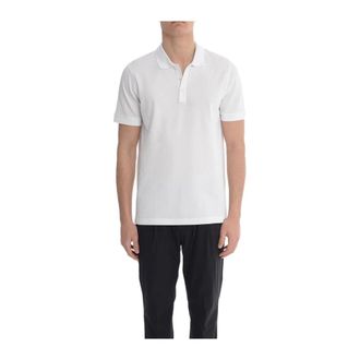 Fay Homme, Tops, Blanc, Taille: XL Polo Stretch en Piqu&eacute;