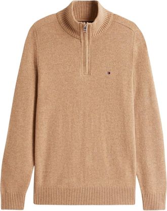 Tommy Hilfiger pull à col zippé - Tons neutres