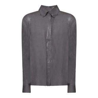 Norma Kamali NK Shirt with Collar Stand - - Blouses & Shirts - Damen - Grau - S