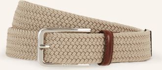 HUGO BOSS Flechtgürtel Clorio beige