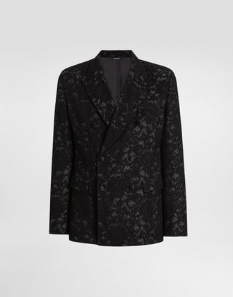 Dolce & Gabbana Double-breasted Lace Jacket - Mann Anz&uuml;ge Und Blazer Mehrfarbig 52
