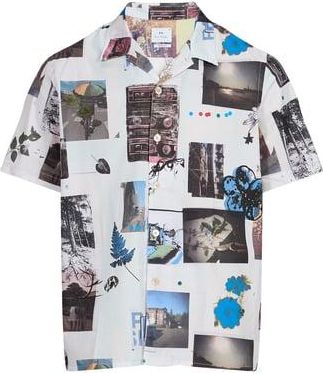 Paul Smith Chemise ample &agrave; imprim&eacute; scrapbook en coton