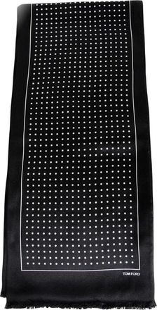 Tom Ford Homme, Accessoires, Noir, Taille: ONE Size Foulard &agrave; pois
