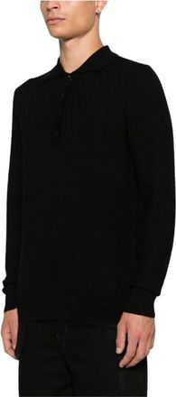 Paolo Pecora Homme, Pulls, Noir, Taille: 2XL Tricot &agrave; col rond