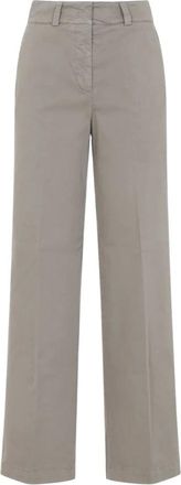 PESERICO Femme, Pantalons, Brun, Taille: 40 FR Pantalon en Gabardine