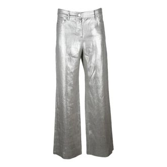 Max Mara Malika Wide Hosen - - Trousers - Damen - Gelb - M