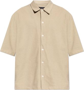 AllSaints Homme, Chemises, Beige, Taille: XL Stallone Short Sleeve Shirt