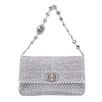 Miu Miu Crossbody Bags - Crystal Cloque - Gr. unisize - in Silber - f&uuml;r Damen