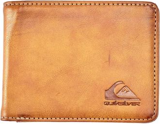 Quiksilver Slim Rays Geldbörse mit Doppelblatt für Herren, Schokoladenbraun, S, Slim