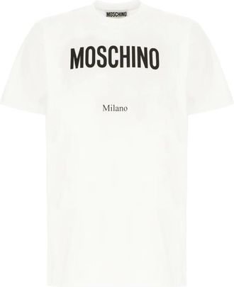 Moschino Homme, Tops, Blanc, Taille: S Teddy T-Shirt