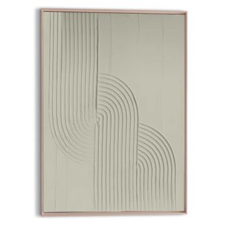 Reinders Relief Wandbild, Knot - sage green, Wohnzimmer, Poster, Wanddeko, Room Decor, MDF, Grün, 70x50cm
