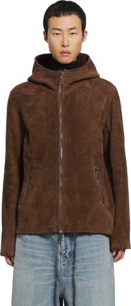 Giorgio Brato Hooded Suede Jacket