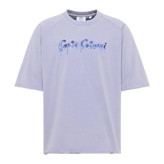 Carlo Colucci Oversize T-Shirt - - Tops - Herren - Blau - L
