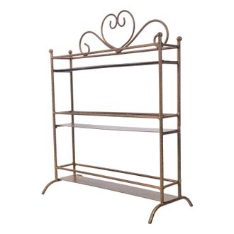 SOLUSTRE Badezimmer Organizer aus Eisen 3-st&ouml;ckig mit Ablagefl&auml;che 33x27x11,7cm f&uuml;r Make Up Parf&uuml;m und Badaccessoires Platzsparend und Stabil f&uuml;r Waschtisch un