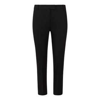 Max Mara Baumwollhose mit Stretch-Viskose - - Trousers - Damen - Schwarzk - XS