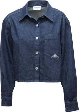 Roy Rogers Femme, Vestes, Bleu, Taille: 42 FR Camicia in denim crop