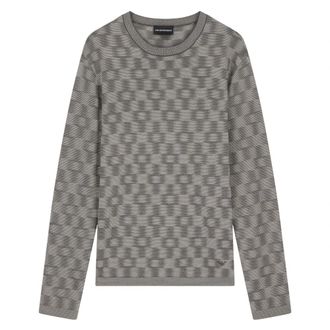 Emporio Armani Round-Neck Strickwaren - - Knitwear - Herren - Grau - M