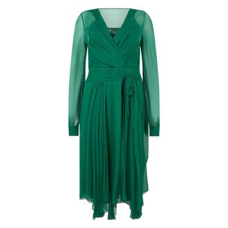 Alberta Ferretti Elegantes Midikleid - - Dresses - Damen - Gr&uuml;n - M
