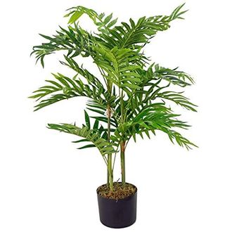 Leaf Design UK K&uuml;nstliche Palme, gro&szlig;, realistisch, 80 cm, Areca, 80 cm, AZ-PALMNEW