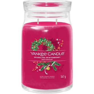 Yankee Candle Company Sparkling Winterberry Großes Glas