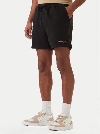 Tommy Jeans Sportshorts Contrast Linear DM0DM22697 Schwarz Regular Fit